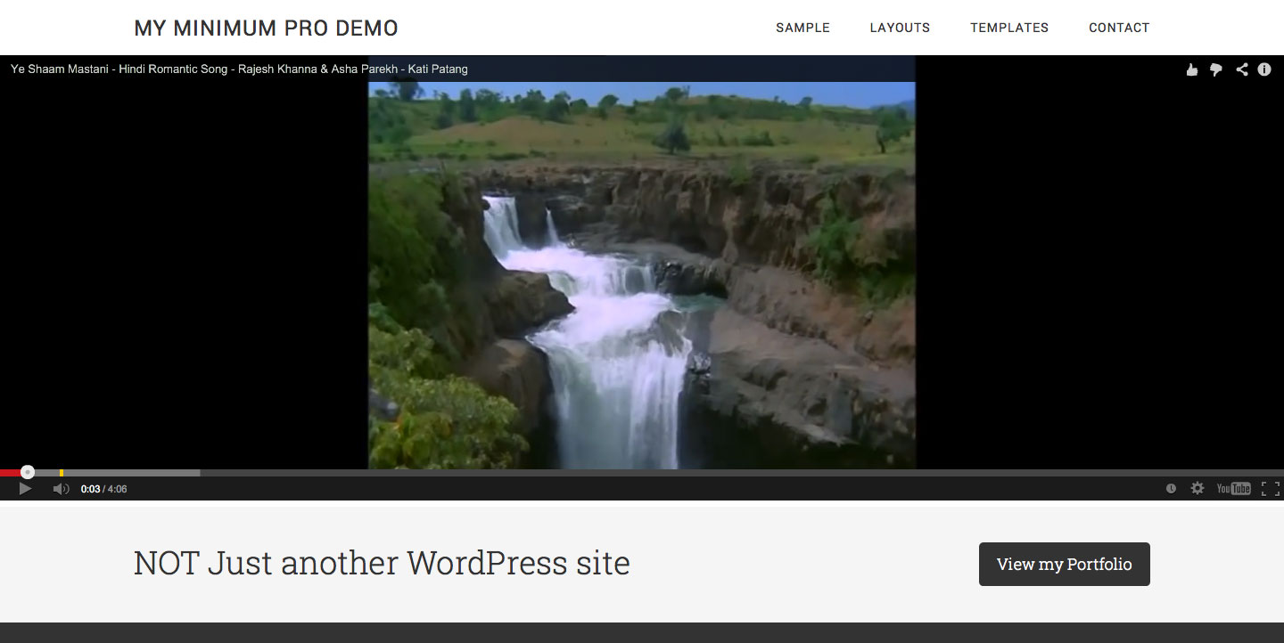 How to add a full width YouTube video below Header in Minimum Pro ...