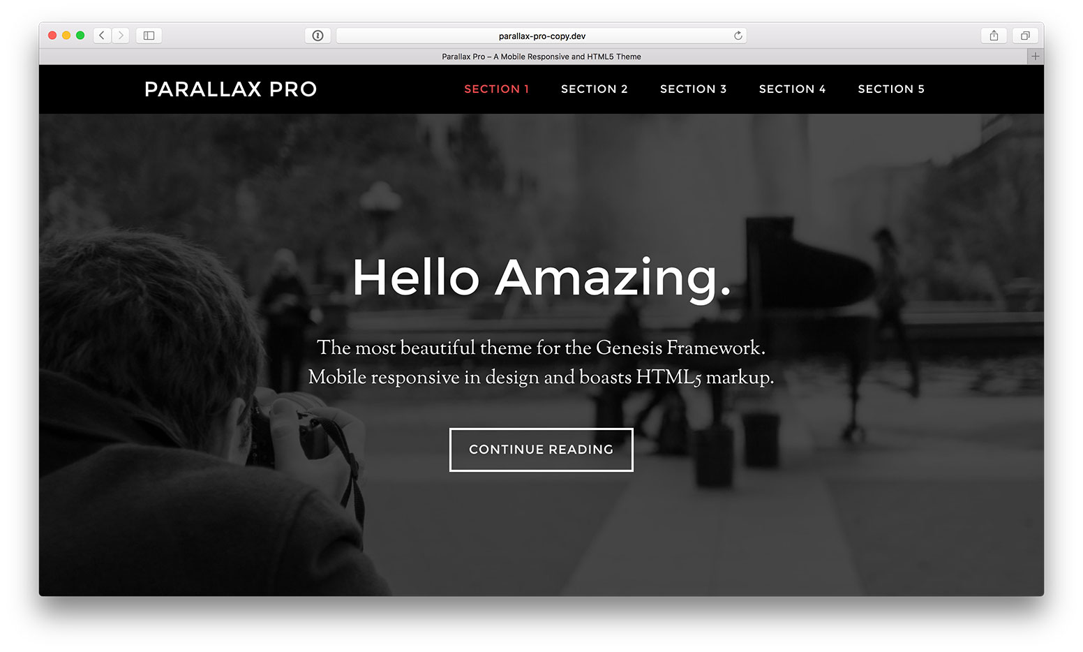 Smooth Scrolling To Sections Within Front Page Of Parallax Pro Sridhar Katakam