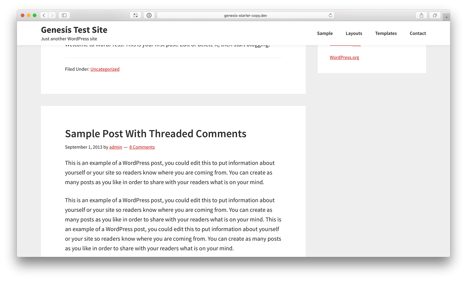 Fixed shrinking header in Genesis Sample Starter theme - Sridhar Katakam